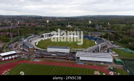 Chester le Street, England, 14 May 2021. An aerial view of the ...