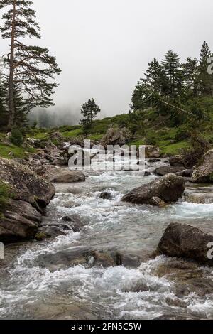 fog on the mountain before the rain Stock Photo - Alamy