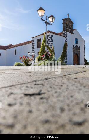 Saint Peter's Apostle church in the old town of Gijon city, Asturias ...