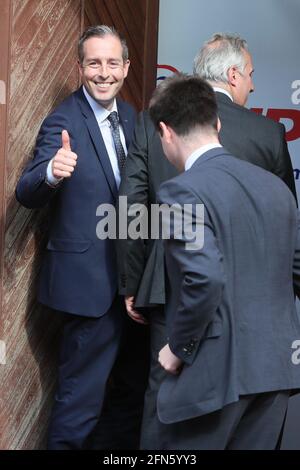 (left to right) Paul Givan, Ian Paisley Jnr and Jonathan Buckley ...