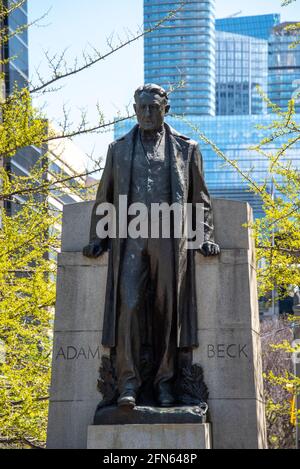 Sculpture or statue of Adam Beck, Toronto, Canada, 2022 Stock Photo - Alamy