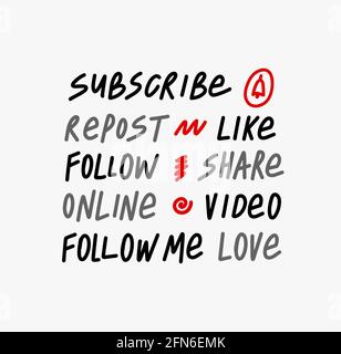 Like, comment icon. User view bubbles, follower and repost sign. Social ...