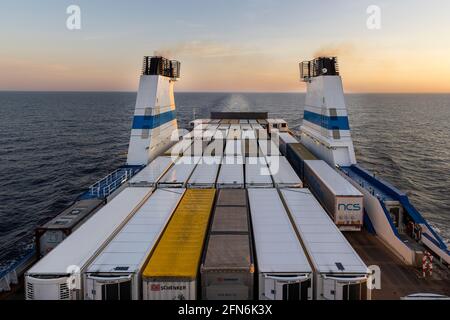 Finnstar is a cargo vessel transporting cargo between Germany and ...