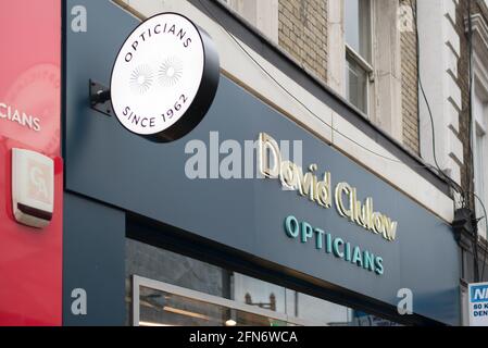 David Clulow Opticians Logo Shop Sign Front Stock Photo - Alamy