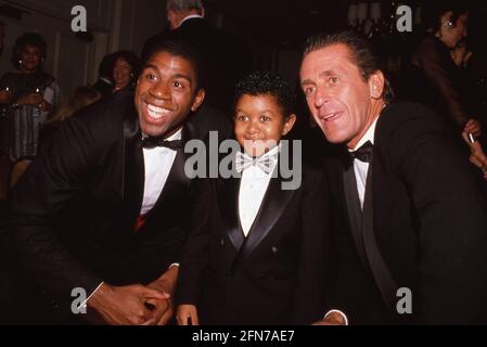 Magic Johnson and Pat Riley Circa 1980's Credit: Ralph Dominguez ...