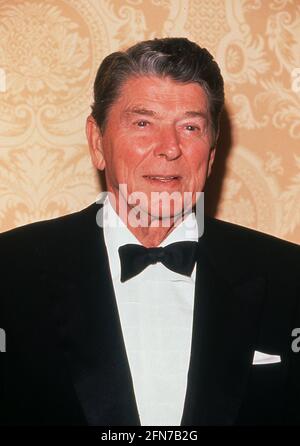 Ronald Reagan May 1990 Credit: Ralph Dominguez/MediaPunch Stock Photo ...