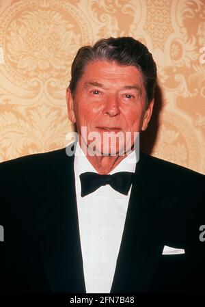 Ronald Reagan May 1990 Credit: Ralph Dominguez/MediaPunch Stock Photo ...