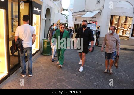 Sir Elton John vacation at Capri (Italy) with husband David Furnish and ...