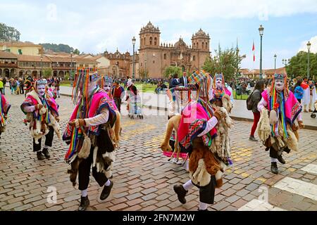Peruvian Parade Held on May 6th, 2018 on Plaza de Armas Square in Cusco ...
