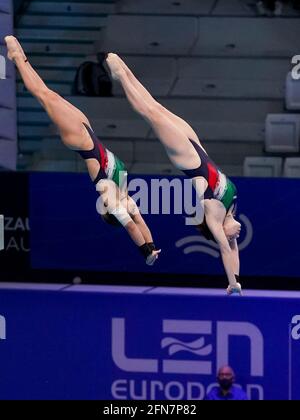 BUDAPEST, HUNGARY - MAY 14: Maia Biginelli of Italy and Elettra Neroni ...