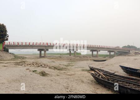 black colored wooden boat on river for traveler Stock Photo - Alamy
