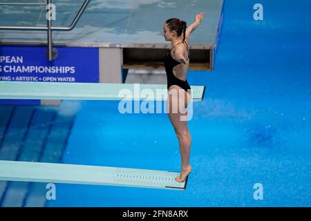 BUDAPEST, HUNGARY - MAY 15: Laura Valore of Denmark competing in the ...