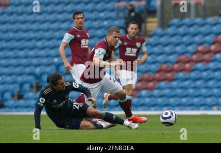 BURNLEY, UK. MAY 15TH Pascal Struijk of Leeds United during the Premier ...