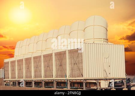 Air duct and ventilation system of chiller air condition system at ...