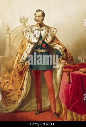 Portrait of Alexander II, Emperor of Russia, 1860s Stock Photo - Alamy