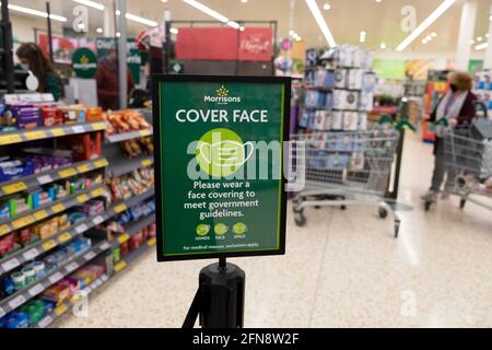 Inside a Morrisons store, UK Stock Photo - Alamy