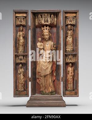 Saint Margaret of Antioch, Medieval Retable painting, church of Saint ...