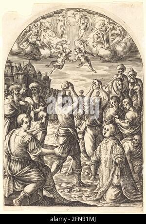 The lapidation of Saint Stephen. Martyrdom of St Stephen. St Stephen ...