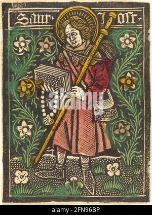 GERMAN PILGRIM in a 15th century woodcut Stock Photo - Alamy