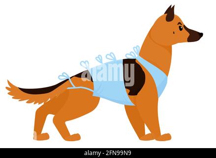 Veterinary clinic pet surgery cartoon composition with veterinarian ...