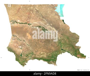 Zhambyl, region of Kazakhstan. High resolution satellite map Stock ...