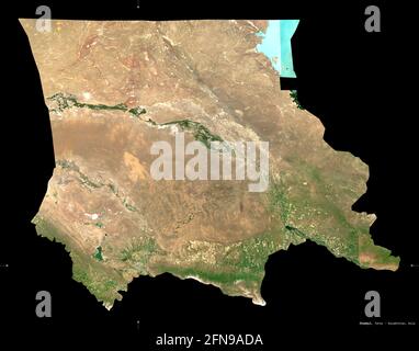 Zhambyl, region of Kazakhstan. High resolution satellite map Stock ...