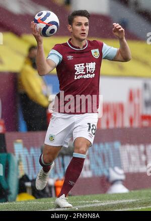 BURNLEY, UK. MAY 15TH Ashley Barnes of Burnley warming up before the ...