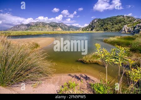Peace and Queit, Sulungur Lake, Dalyan, Turkey Stock Photo - Alamy