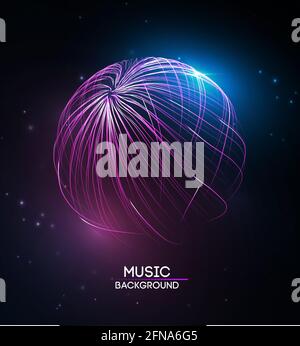 Equalizer music visualisation, sound waves futuristic set Stock Vector ...