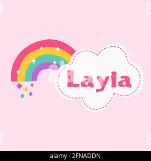layla girl name Stock Photo - Alamy
