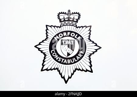 Norfolk Constabulary, sign, insignia, logo, English Police, England, UK ...
