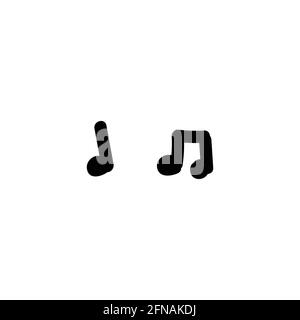 Isolated treble clef. Comic musical note Stock Vector Image & Art - Alamy