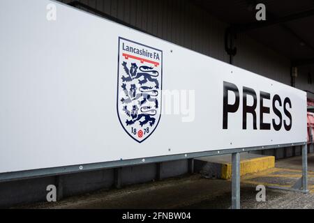 Leyland, UK. 16th May, 2021. Charlton team celebrate their opening goal ...