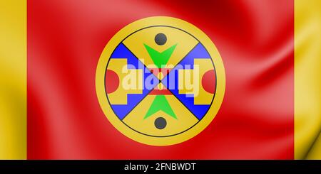 3D Flag of Eel Ground First Nation, Canada. 3D Illustration Stock Photo ...