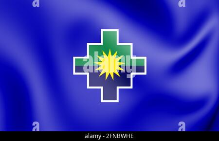 3D Flag of Puno department, Peru. 3D Illustration Stock Photo - Alamy