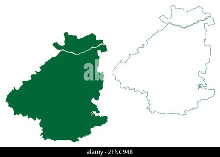 Rewa district (Madhya Pradesh State, Rewa division, Republic of India ...