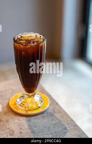 cold brew iced coffee. Urban coffee shop Stock Photo - Alamy