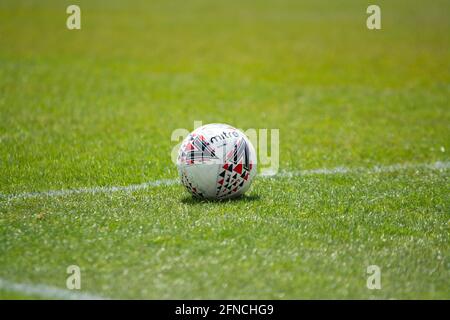 Leyland, UK. 16th May, 2021. Charlton team celebrate their opening goal ...
