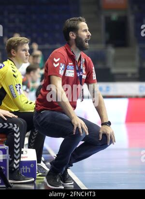 Magdeburg, Germany. 16th May, 2021. Handball: Bundesliga, SC Magdeburg ...