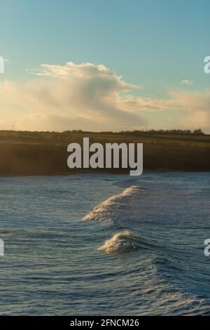 Harlyn Sunset, Cornwall Stock Photo - Alamy