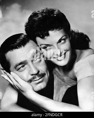 JANE RUSSELL and CLARK GABLE in THE TALL MEN 1955 director RAOUL WALSH ...