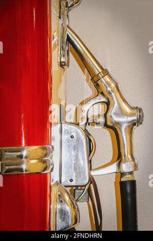 Closeup view of pump nozzle at gas station Stock Photo - Alamy