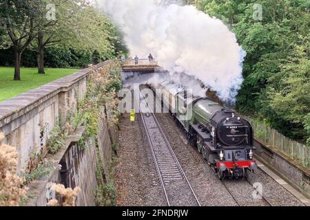 Steam train in Bath Stock Photo - Alamy