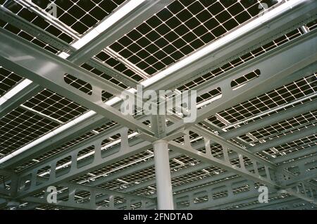 Underside of solar panels Stock Photo - Alamy