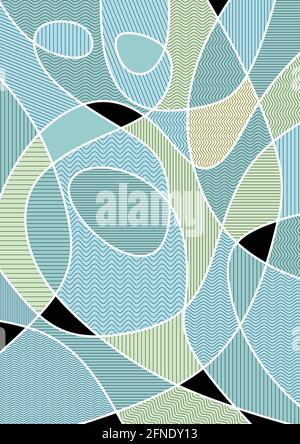 blue hatched abstract background illustration drawing Stock Vector ...