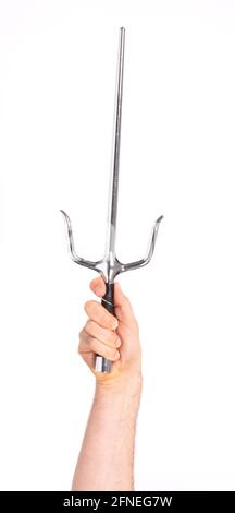 Japanese weapon sai, isolated on white background Stock Photo - Alamy