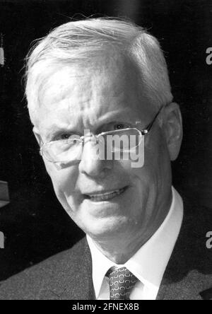 August von Finck, banker, Germany. At the topping-out ceremony of the ...