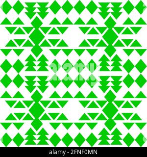 Native american seamless pattern of rhombus and triangle combinations ...