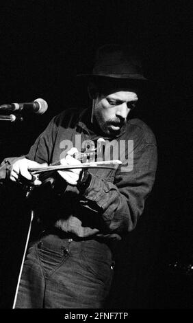 Winny Matthias, violinist and singer, during a concert in Geretsried ...