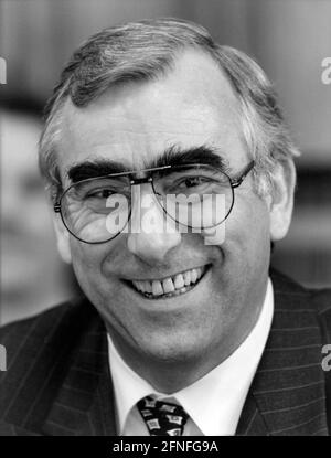 The Federal Minister of Finance and CSU Chairman Theodor Waigel with ...